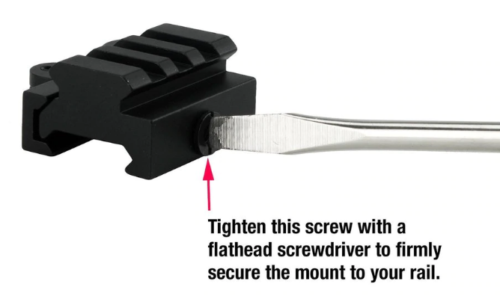 Low Profile Picatinny Red Dot Sight Riser Mount with Quick Release ...